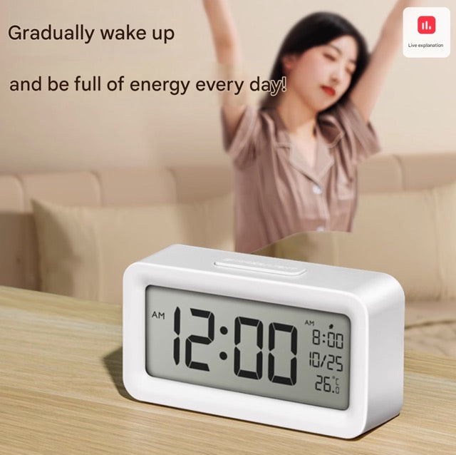 Deli Electronic Digital Alarm Clock LE103-WH (White) – Click.com.bn