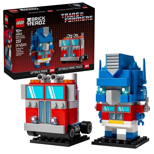LEGO Brickheadz 40803 Transformers: Optimus Prime Robot & Vehicle (237 ...