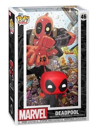 Funko Deadpool #46 Deadpool in Black Suit Funko Pop! Comic Cover Figur ...