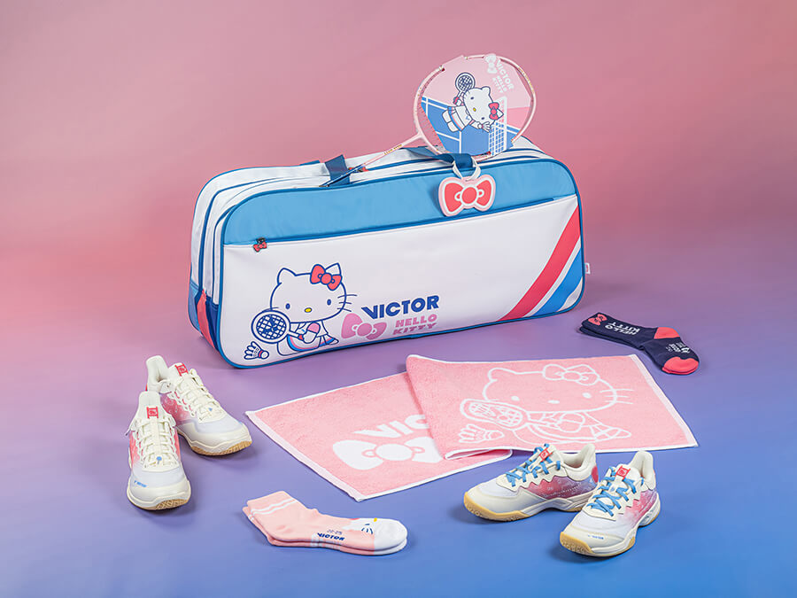 Victor X Hello Kitty Rectangular Racket Bag [White/Nautical Blue] Ltd ...