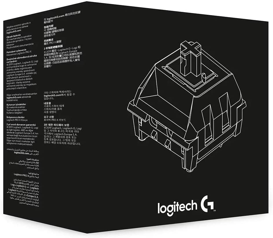 Logitech Keyboard G Pro X Mechanical Gaming Keyboard Switch Kit (GX Br ...