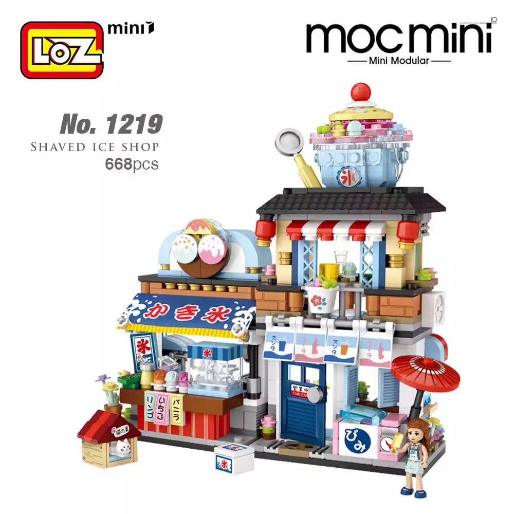 LOZ 1219 Dessert Ice Cream Blending Shop Food Stall Restaurant Japanes ...