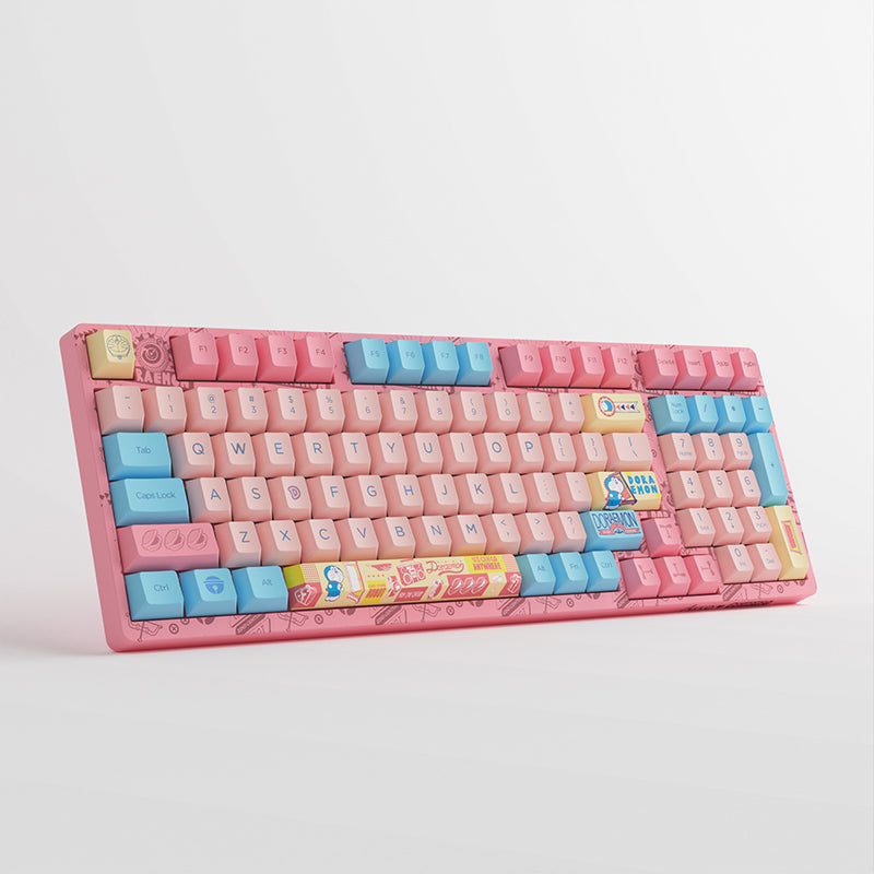 Akko 98K Doraemon Macaron 3098B Jelly Pink Switch Keyboard – Click.com.bn