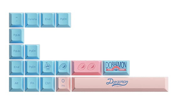 Akko Doraemon Macaron Cherry Keycap Set – Click.com.bn