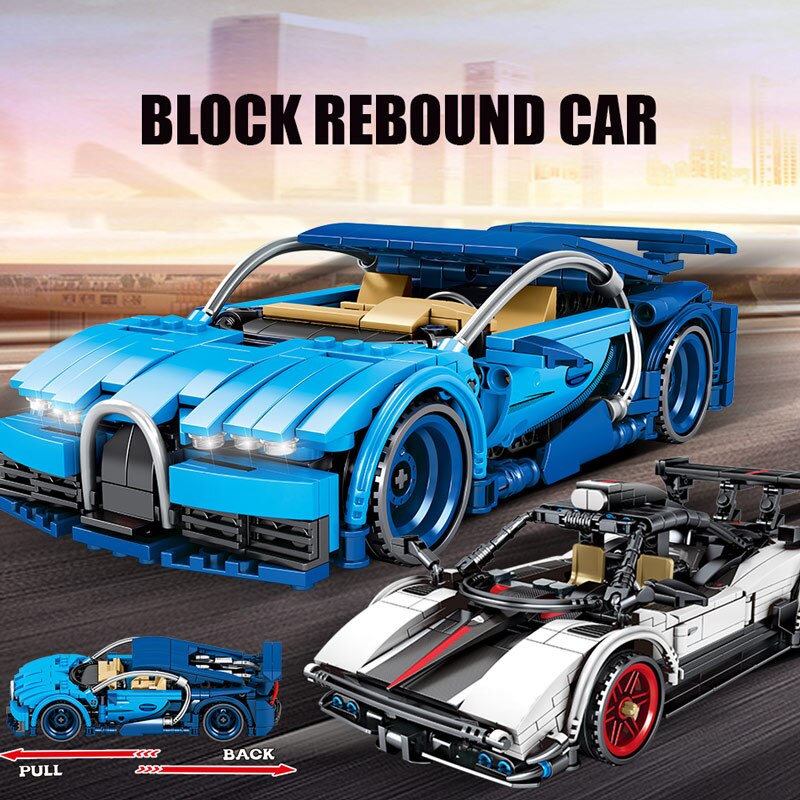 Sembo 701602 Techinque Mechanical Hurricane-Bugatti Sports Car 641pcs ...