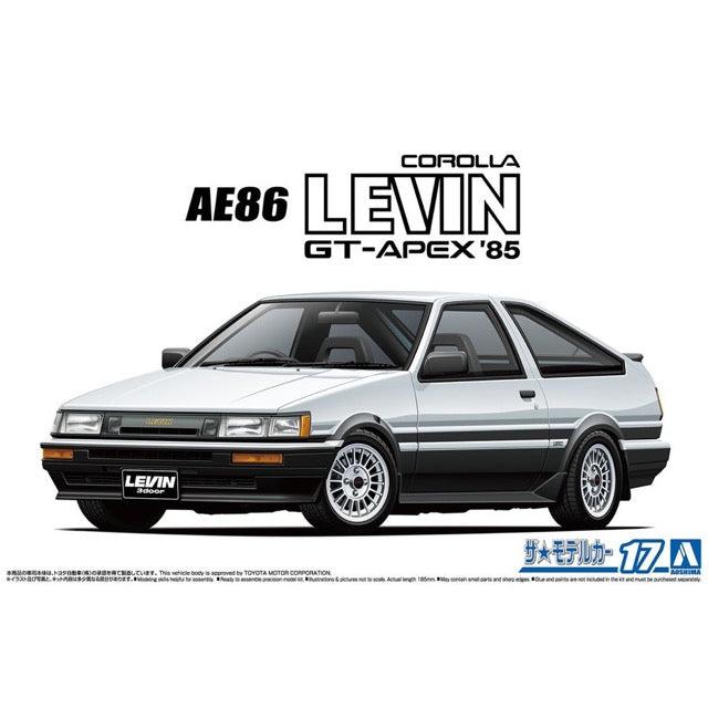 Aoshima 1/24 Toyota AE86 Corolla Levin GT-APEX '85 – Click.com.bn