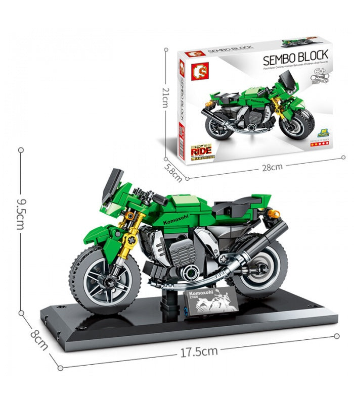 SEMBO 701112 Techinque Series Kawasaki Z1000 Motorcycle Building Block ...